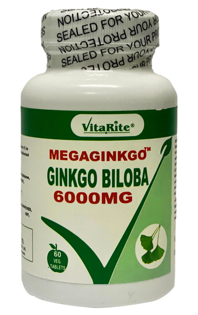 GINKGO BILOBA 6000MG V.TABS 60'S - VitaRite Vitamins Health Supplement ...