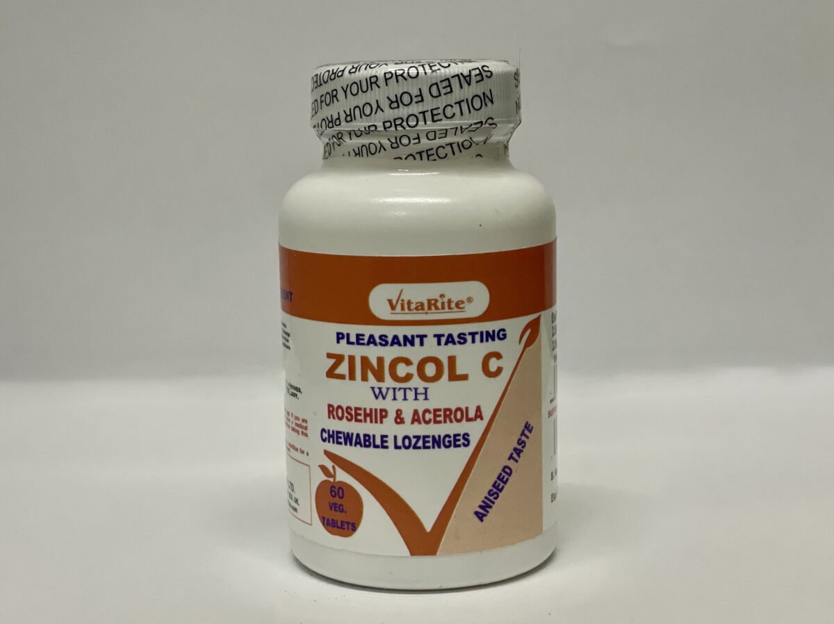 ZINCOL C WITH ROSEHIP AND ACEROLA 60's - VitaRite Vitamins Health ...