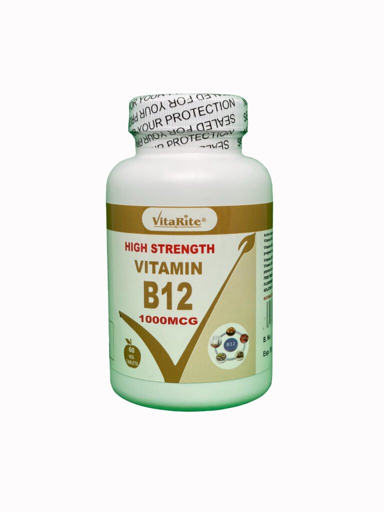 MEGA B12 1000MG TABLETS 60'S - VitaRite Vitamins Health Supplement ...